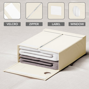 SpaceAid 8-Pack Bed Sheet Organizers and Storage, Foldable Linen Closet Sheet Keepers with ...